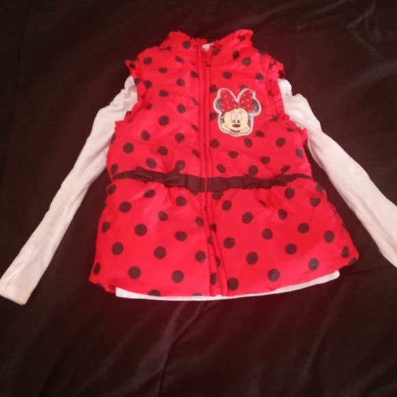 Disney | Jackets & Coats | Disney Vest And Minnie Shirt | Poshmark